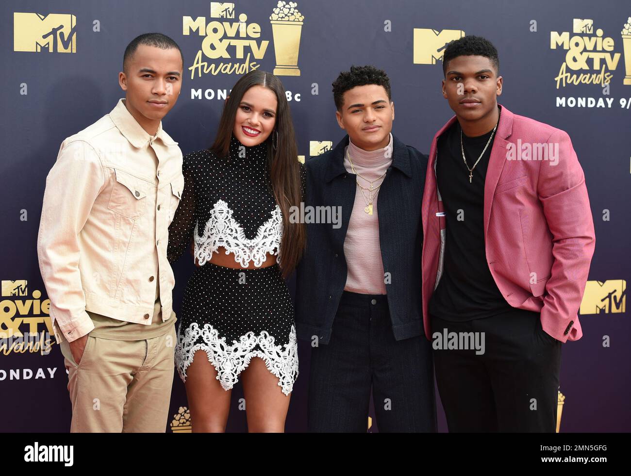 Raymond Alexander Cham Jr., from left, Madison Pettis, Nathaniel Potvin ...