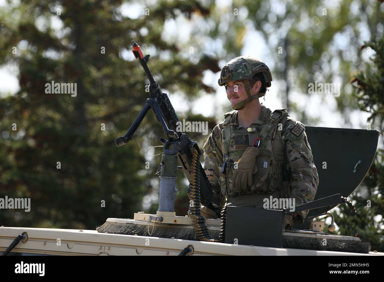 U.S. Air Force Airman Caleb Manges, 319th Security Forces Squadron ...