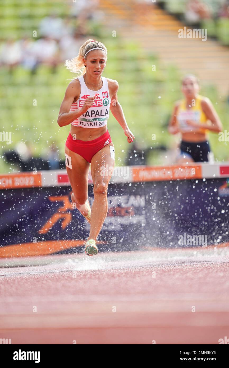 Patrycja KAPAŁA participating in the 3000m steeplechase of the European Athletics Championships ...