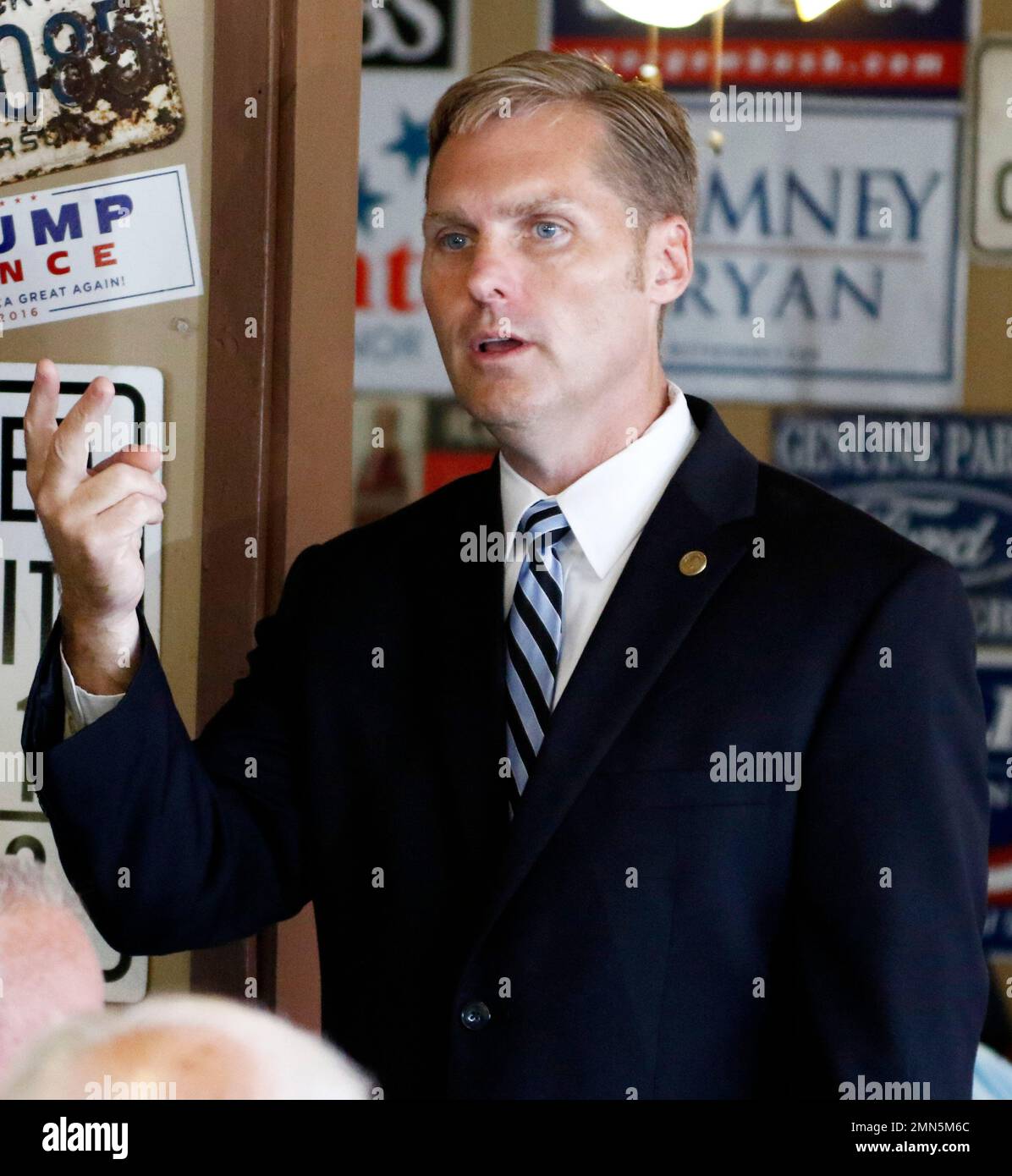 In this June 12, 2018 photograph, Michael Guest, a district attorney ...