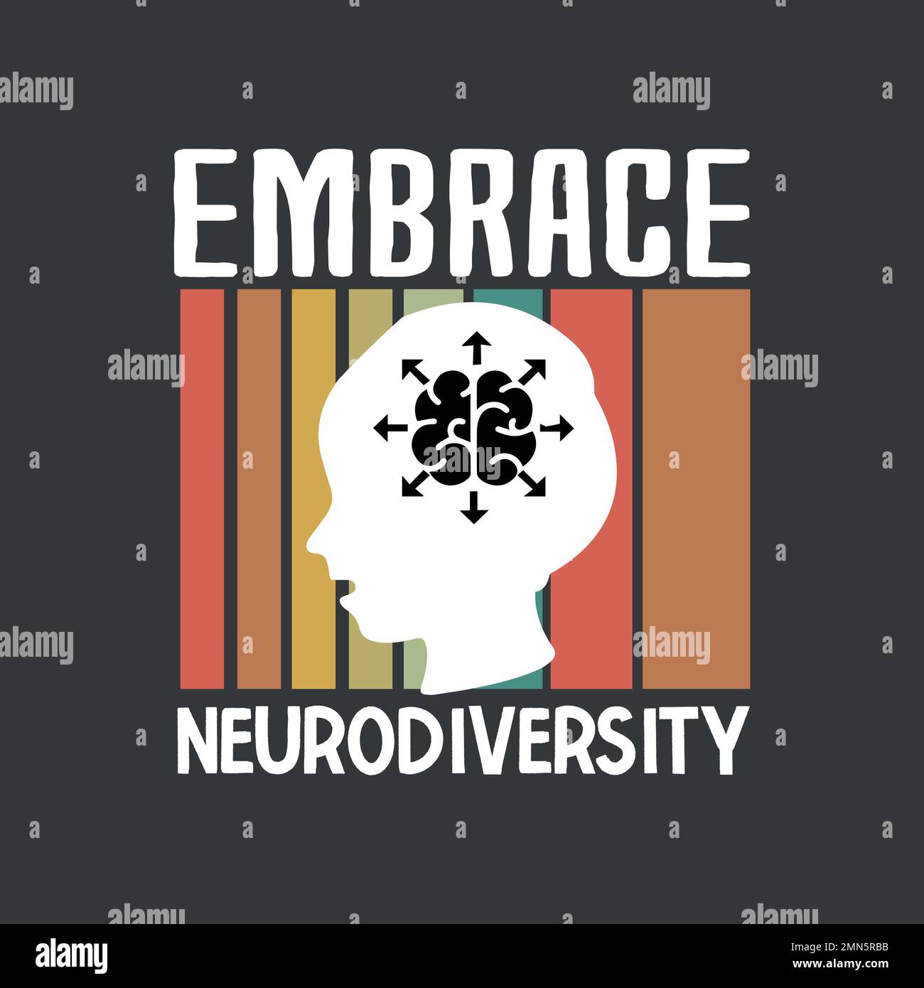 Embrace ADHD Autism ASD T Shirt design Stock Vector Image & Art - Alamy