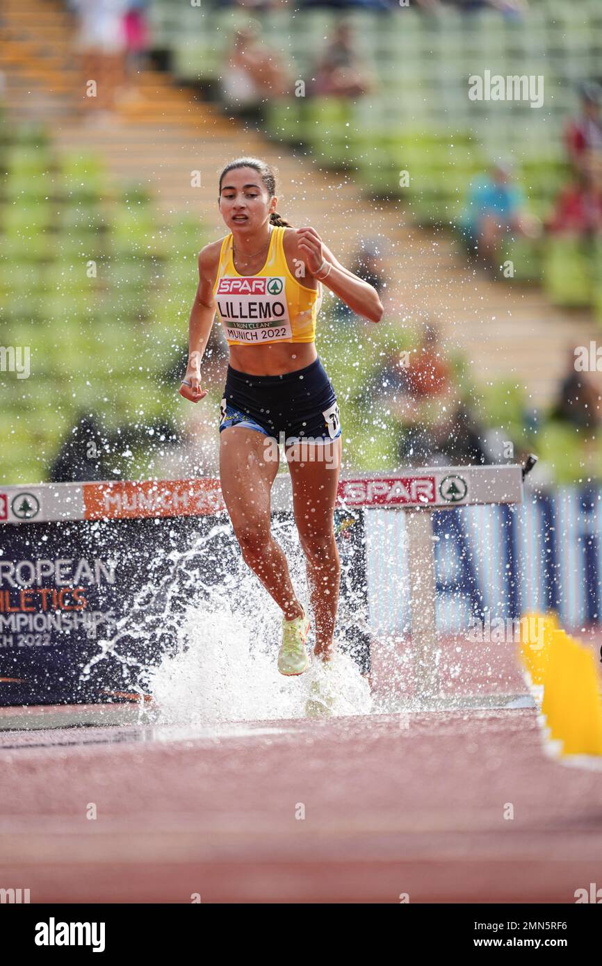 Emilia LILLEMO participating in the 3000m steeplechase of the European ...