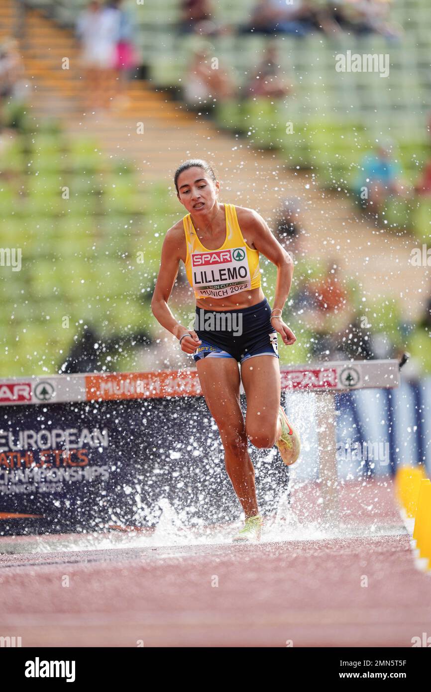 Emilia LILLEMO participating in the 3000m steeplechase of the European ...