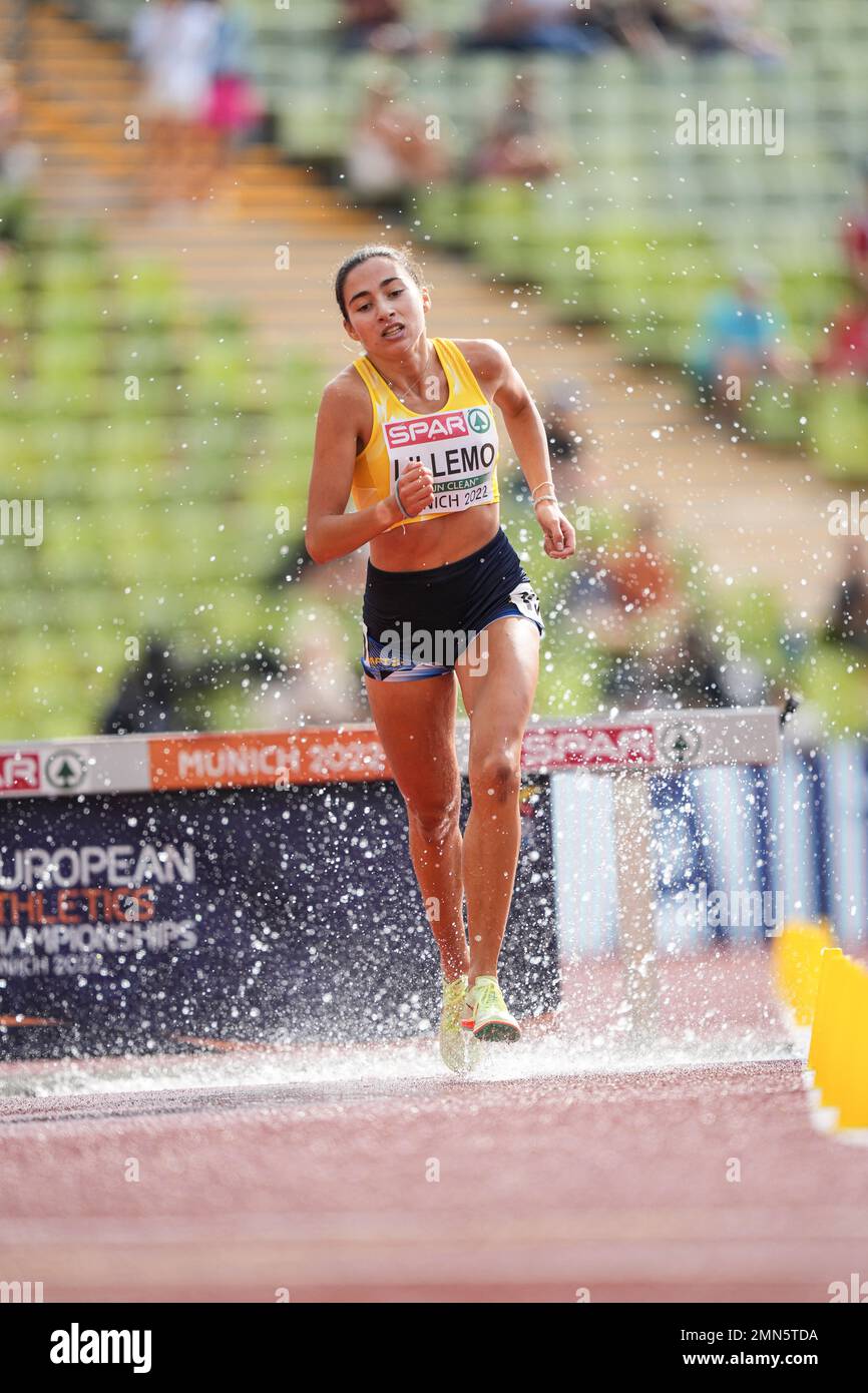 Emilia LILLEMO participating in the 3000m steeplechase of the European ...