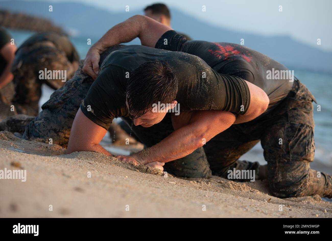 U.S. Marine Corps 1st Sgt. Daniel Best, first sergeant of Headquarters ...