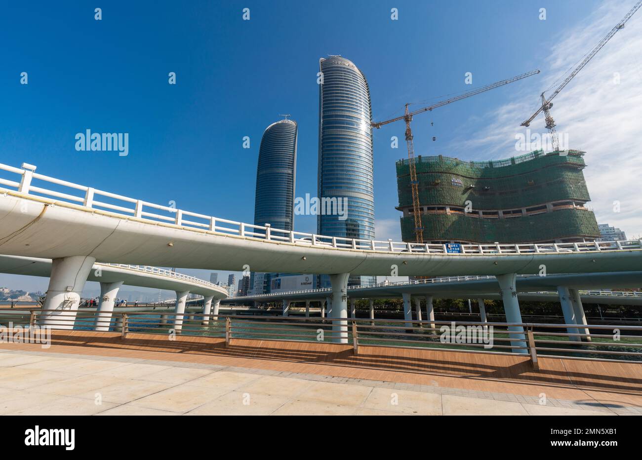 Xiamen shimao channel building Stock Photo - Alamy