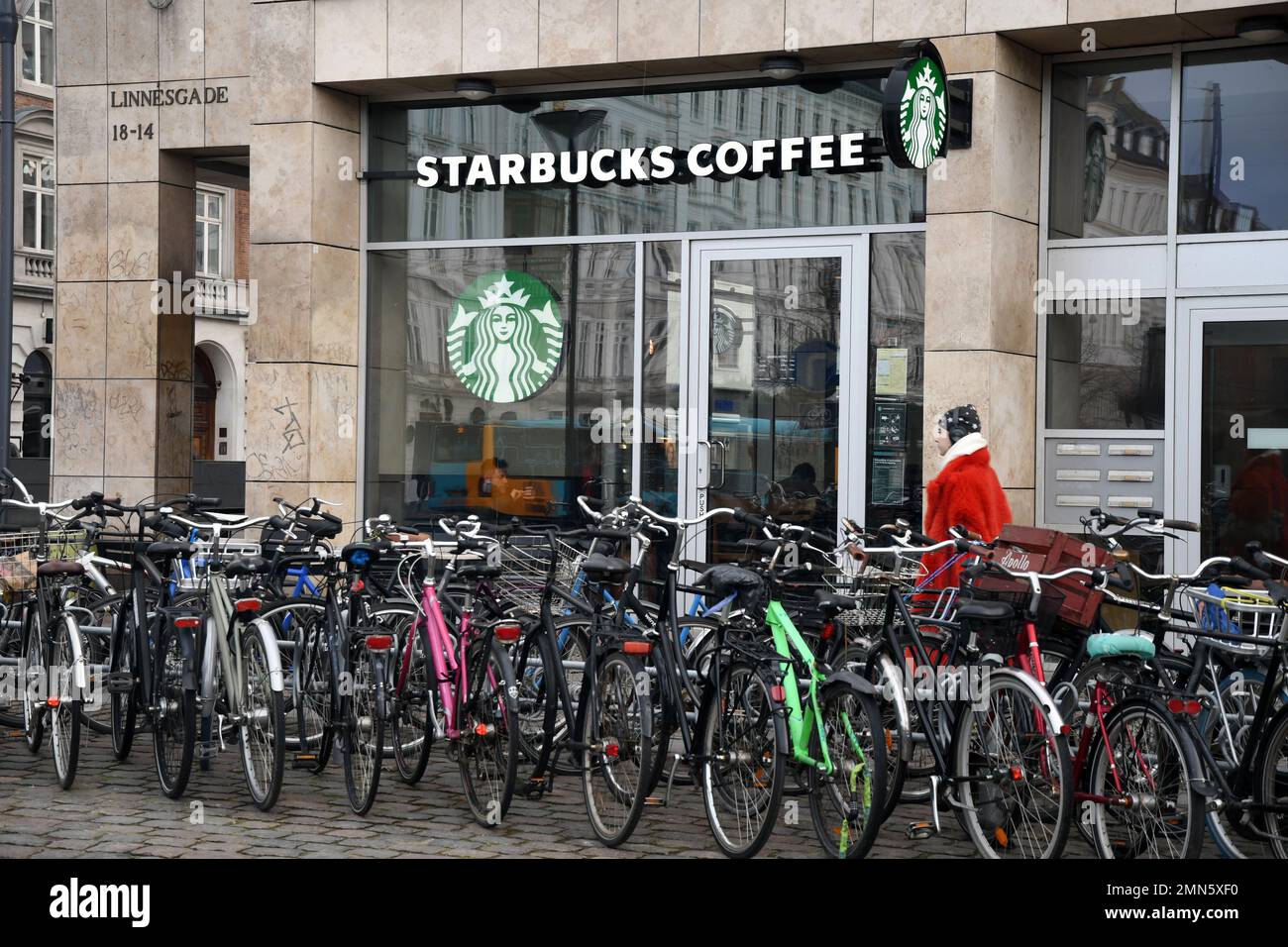 Copenhagen/Denmark/30 January 2023/Seattle coffee chain starbucks ...