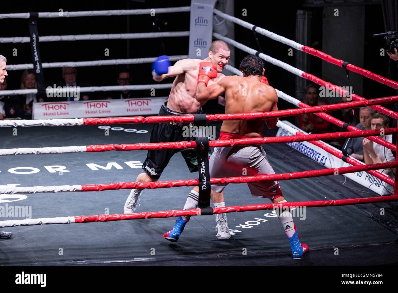 Oslo 20230128.Kai Robin Havnaa won with a knock out against the ...