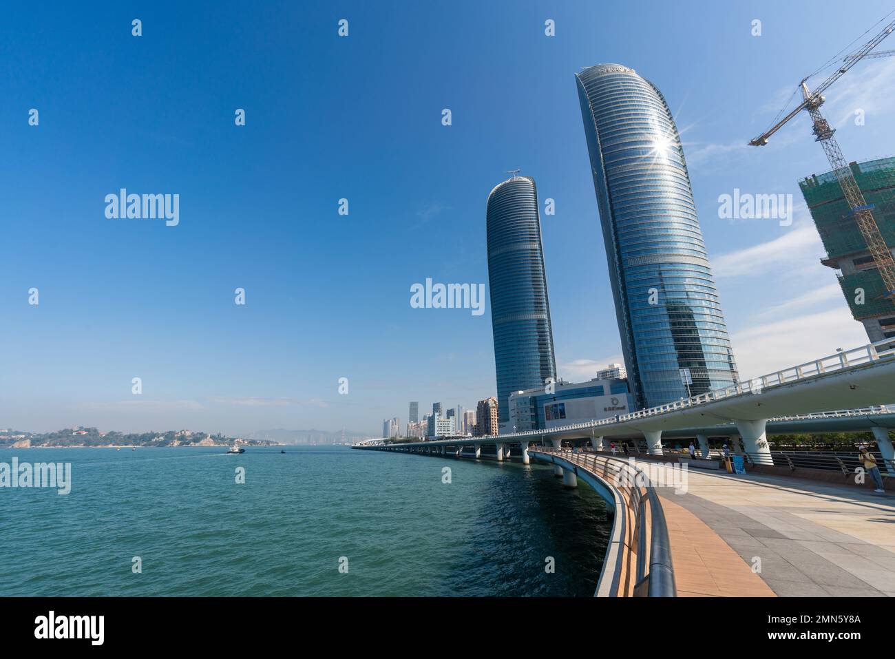 Xiamen shimao channel building Stock Photo - Alamy