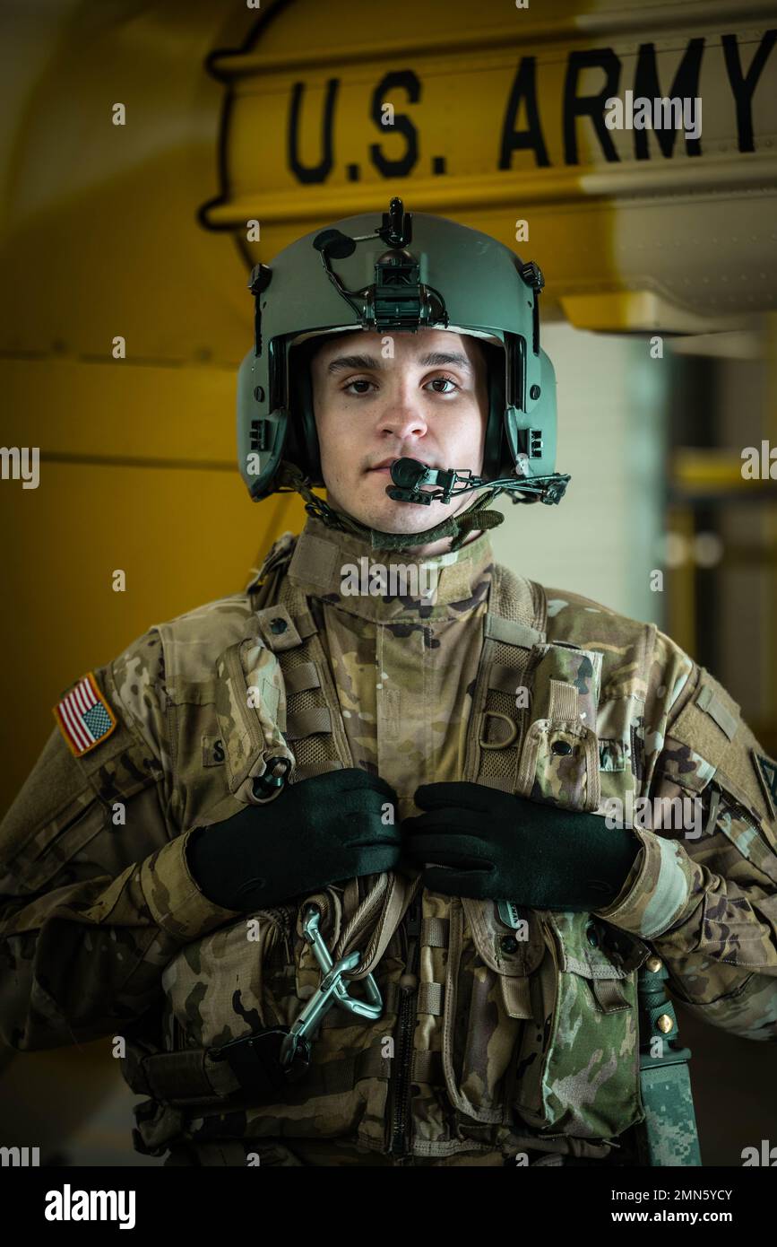U.S. Army Spc. Logan Speakman, a Blackhawk Maintainer/Crew Chief ...