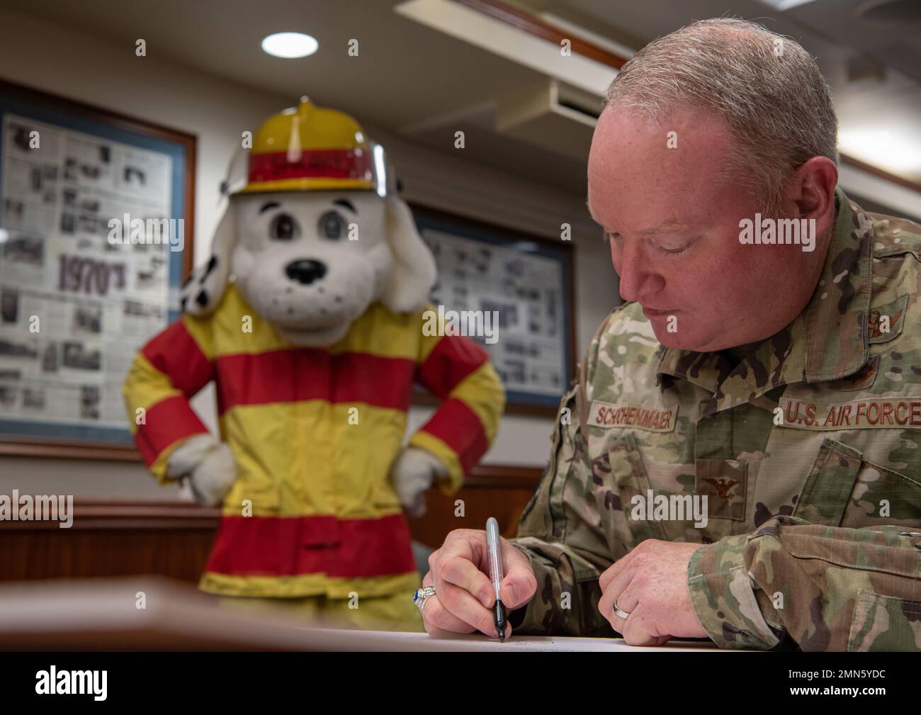 U.S. Air Force Col. Ronald D. Schochenmaier, 18th Wing vice commander ...