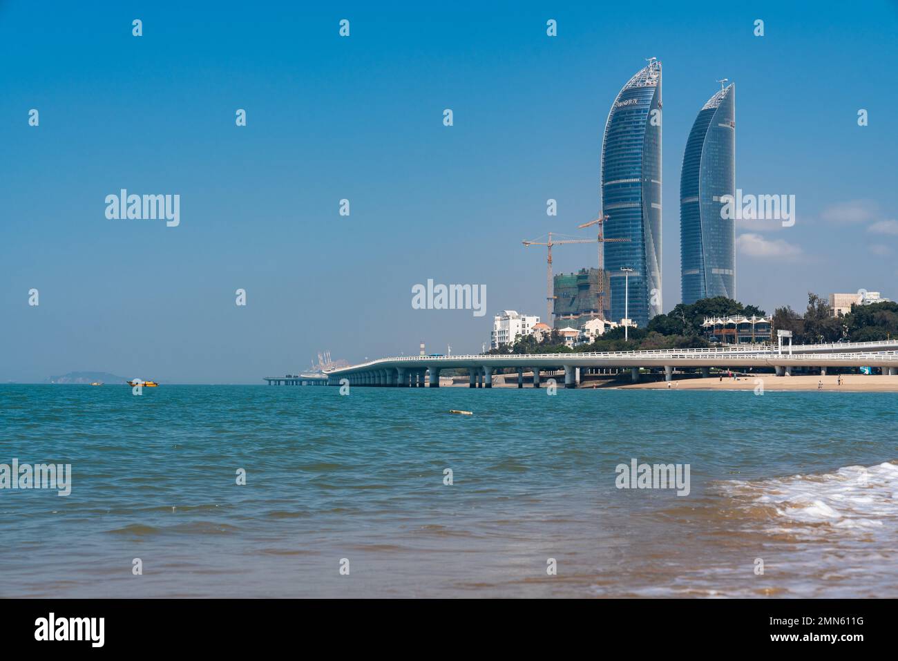 Xiamen shimao channel building Stock Photo - Alamy