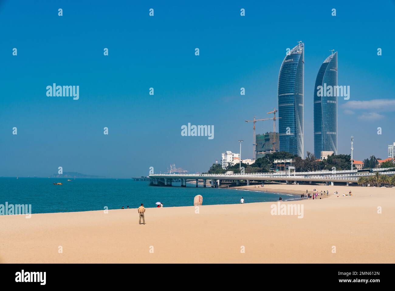 Xiamen shimao channel building Stock Photo - Alamy