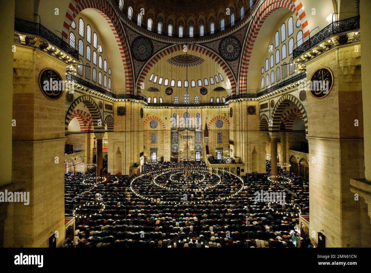 Turkey's Muslims offer prayers during the first day of Eid al-Fitr ...