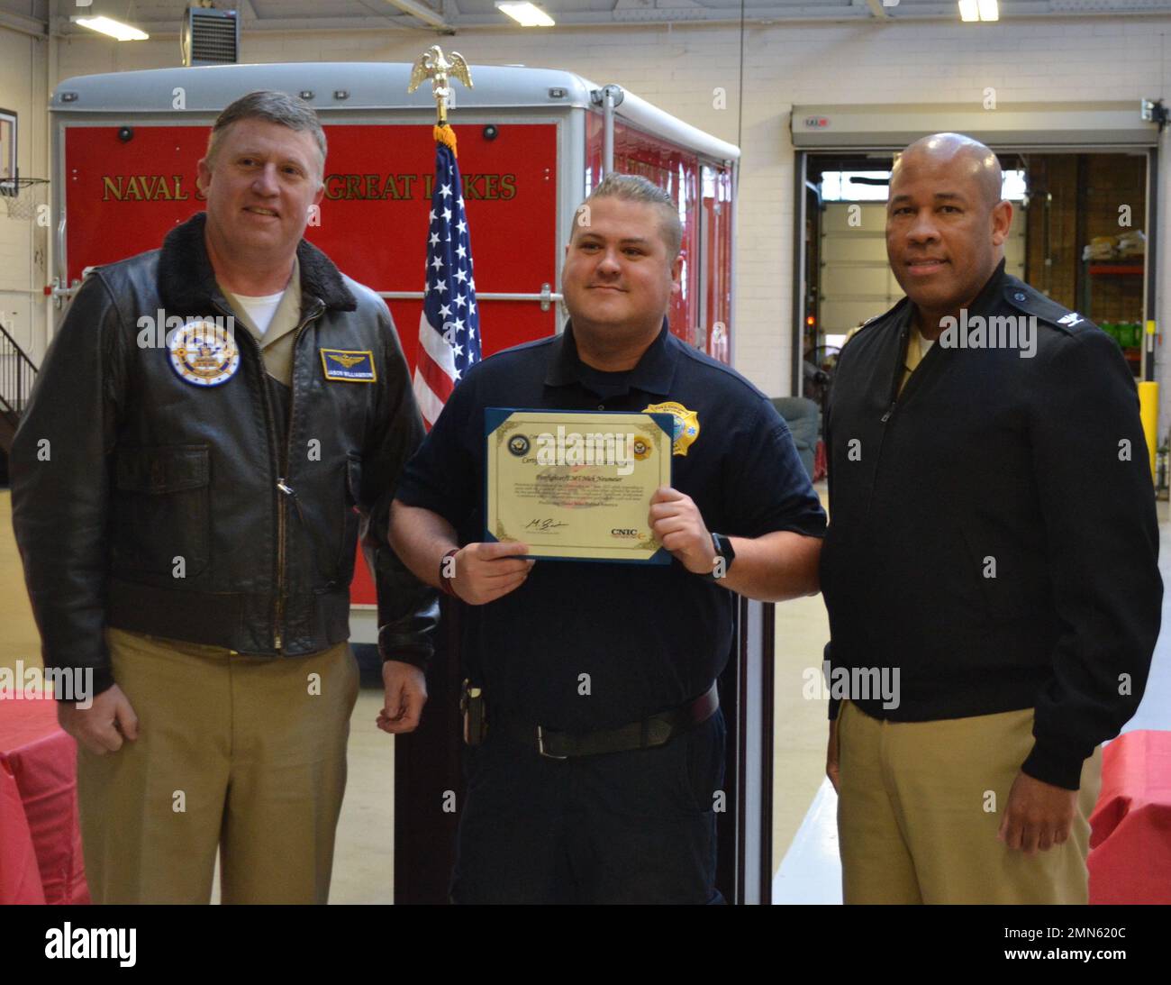 GREAT LAKES (Sep. 29, 2022) Firefighter-EMT Nick Neumeier, Great Lakes ...