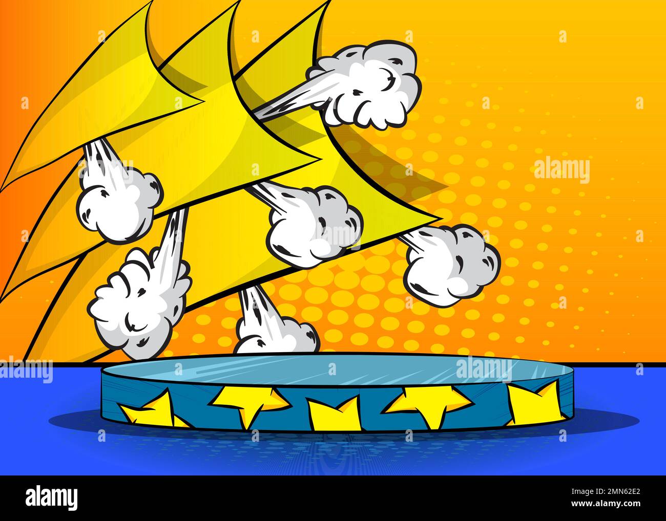 Comic Book Product podium stage for mockup presentation. Comics ...