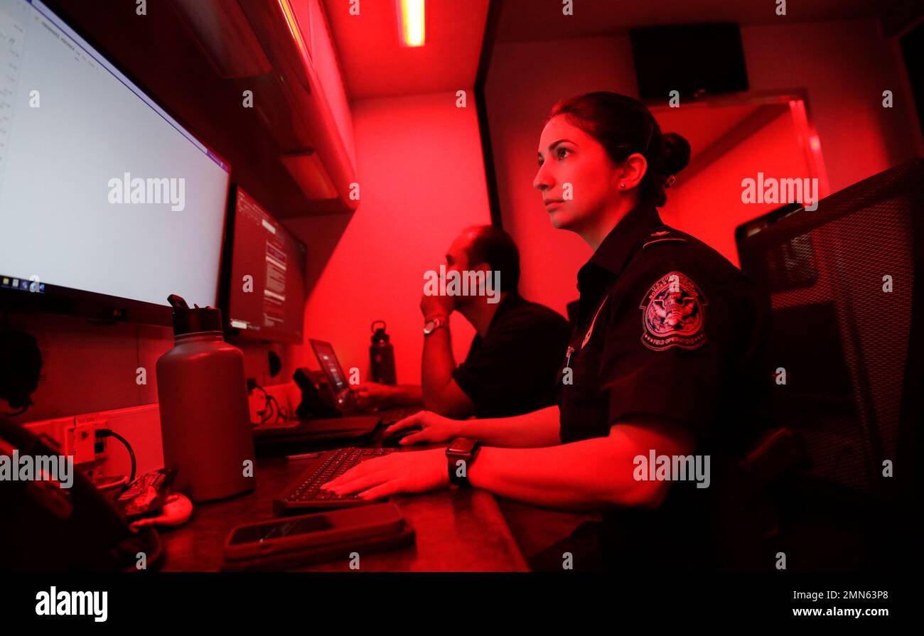 U.S.Customs and Border Protection officers with the Office of Field ...