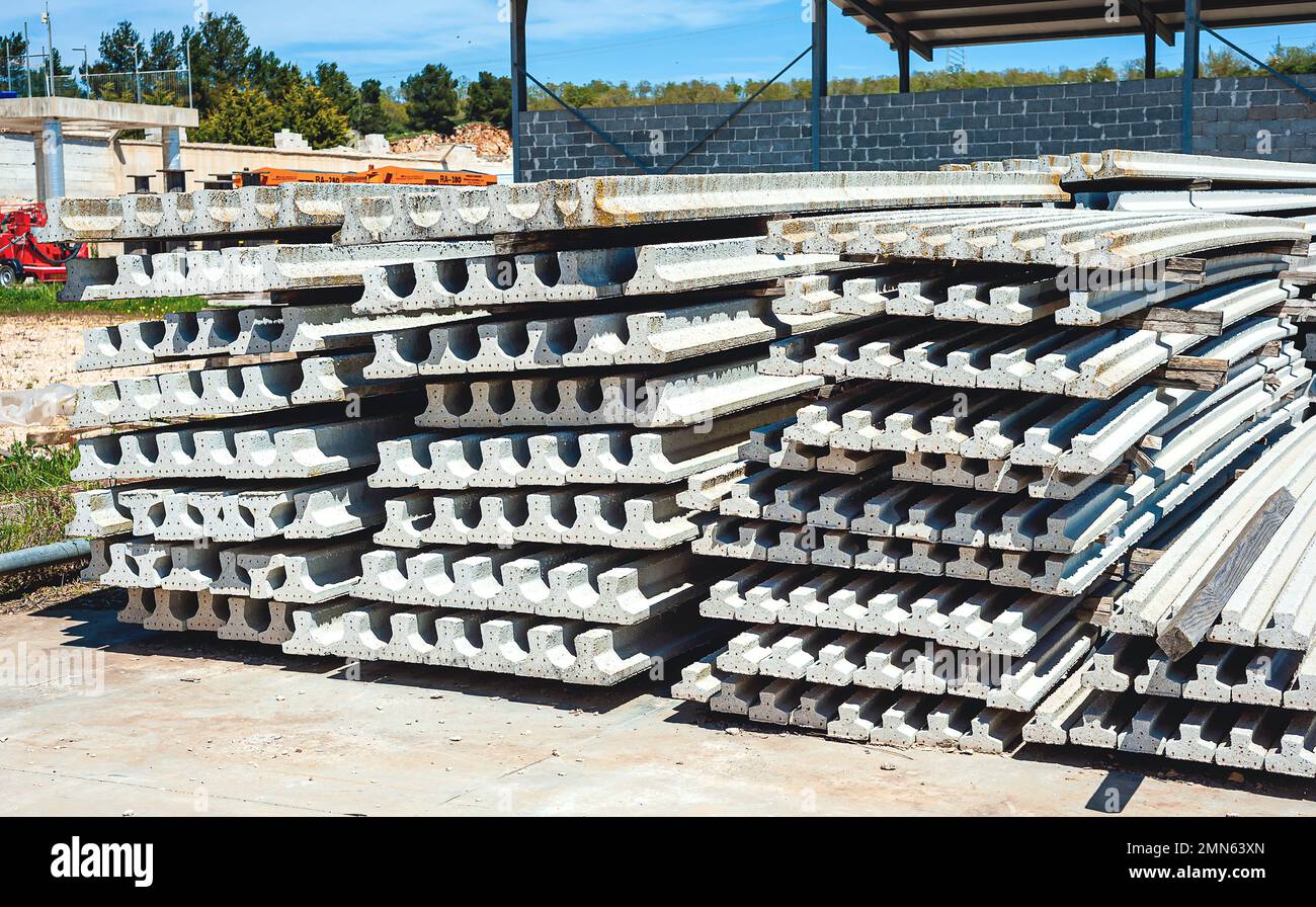 short i beam concrete poles in factory. precast pretensioned reinforced ...