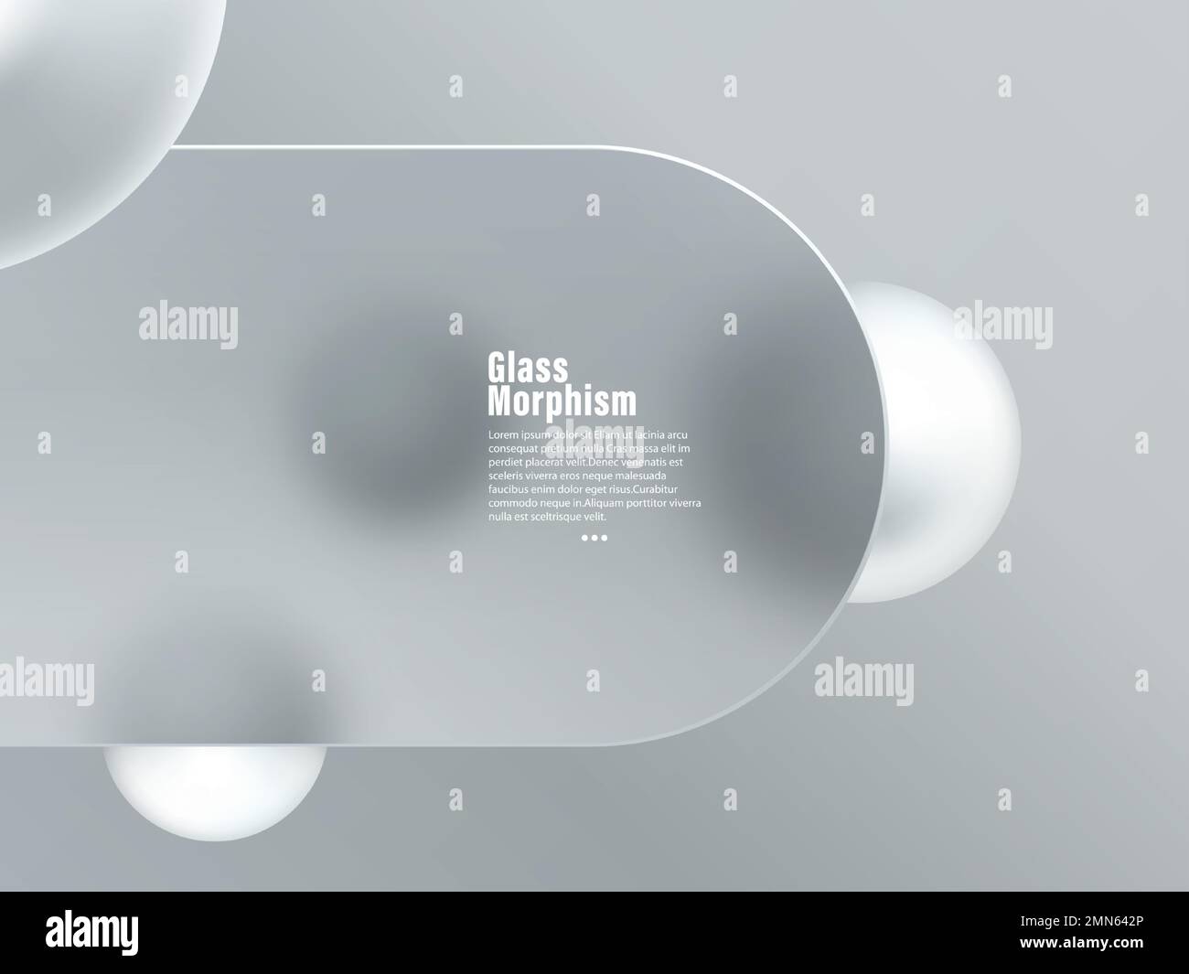 3d trendy and futuristic background with glass morphism. Frosted glass ...