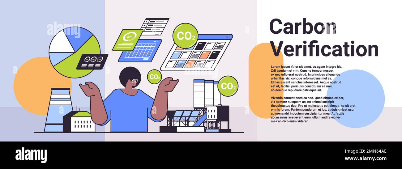 carbon verification concept businessman using search bar responsibility ...