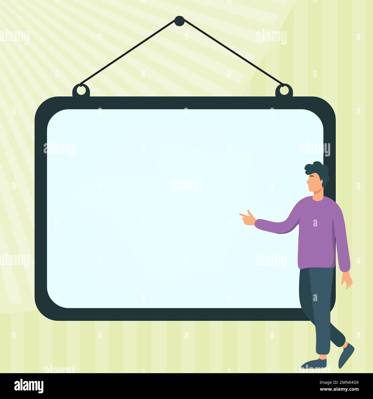 Presentator shows important information on whiteboard. Man show main ...