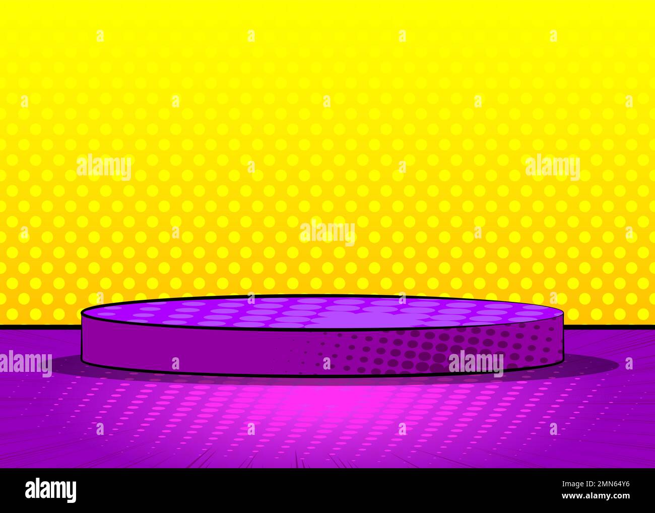 Comic Book Product podium stage for mockup presentation. Comics ...