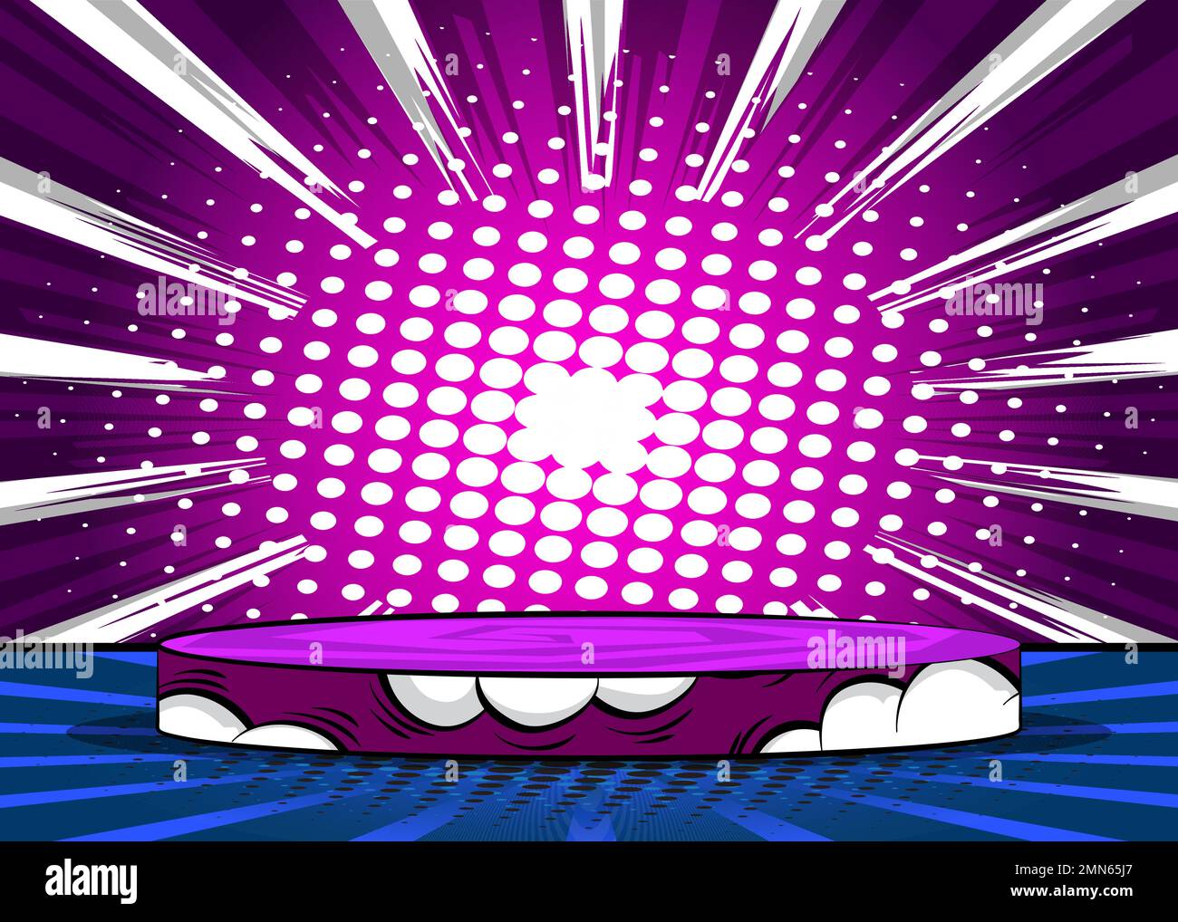 Comic Book Product podium stage for mockup presentation. Comics ...