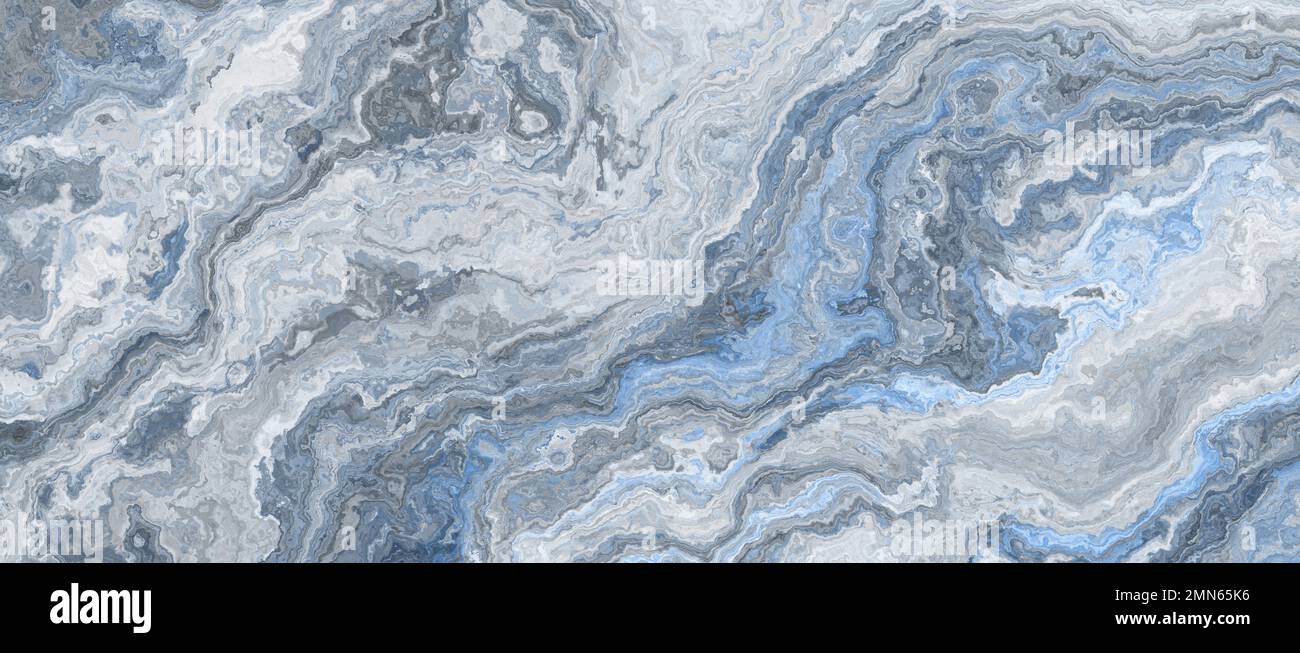 High resolution blue and white marble tile. Abstract texture and ...