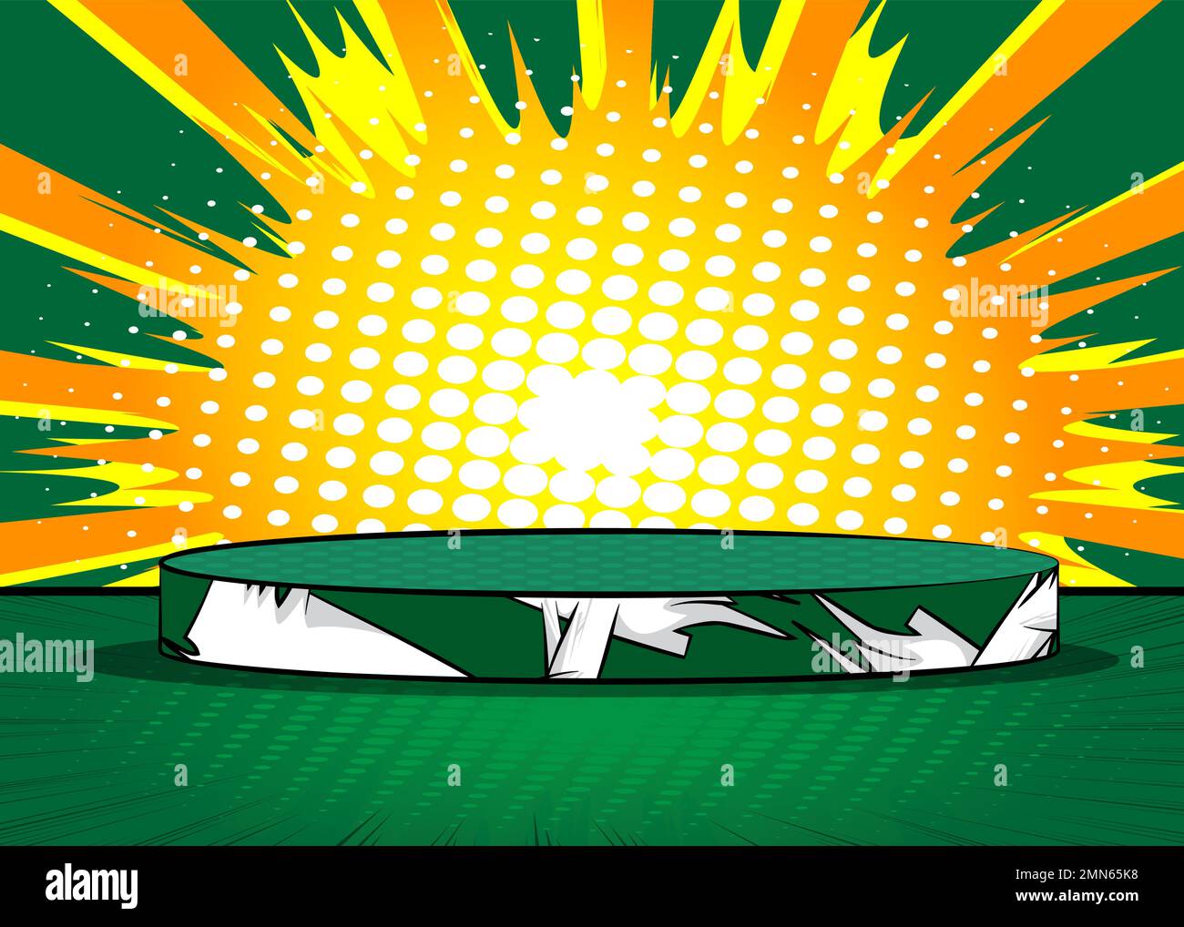 Comic Book Product podium stage for mockup presentation. Comics ...