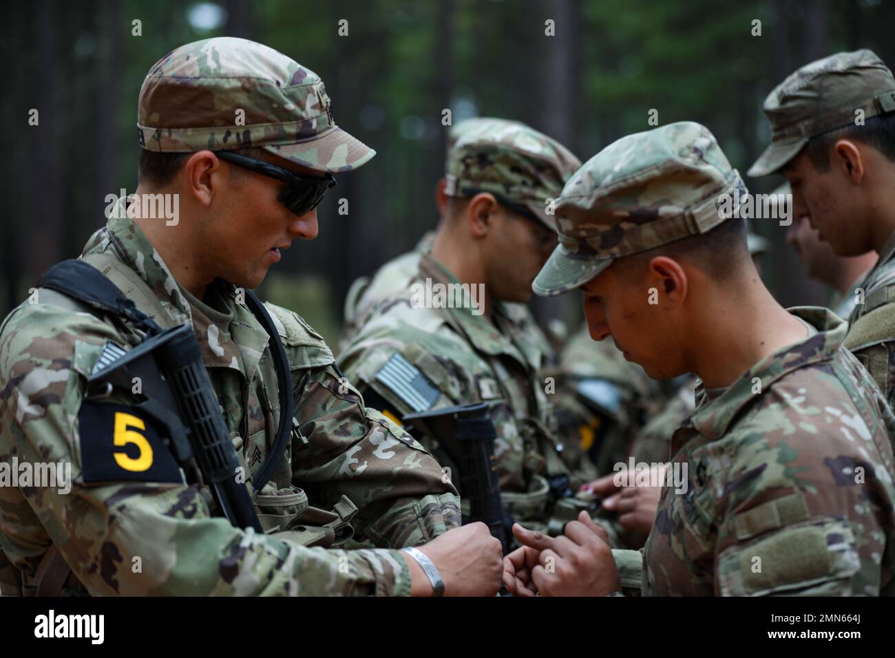 U.S. Soldiers competing in the Army Best Squad Competition participate ...