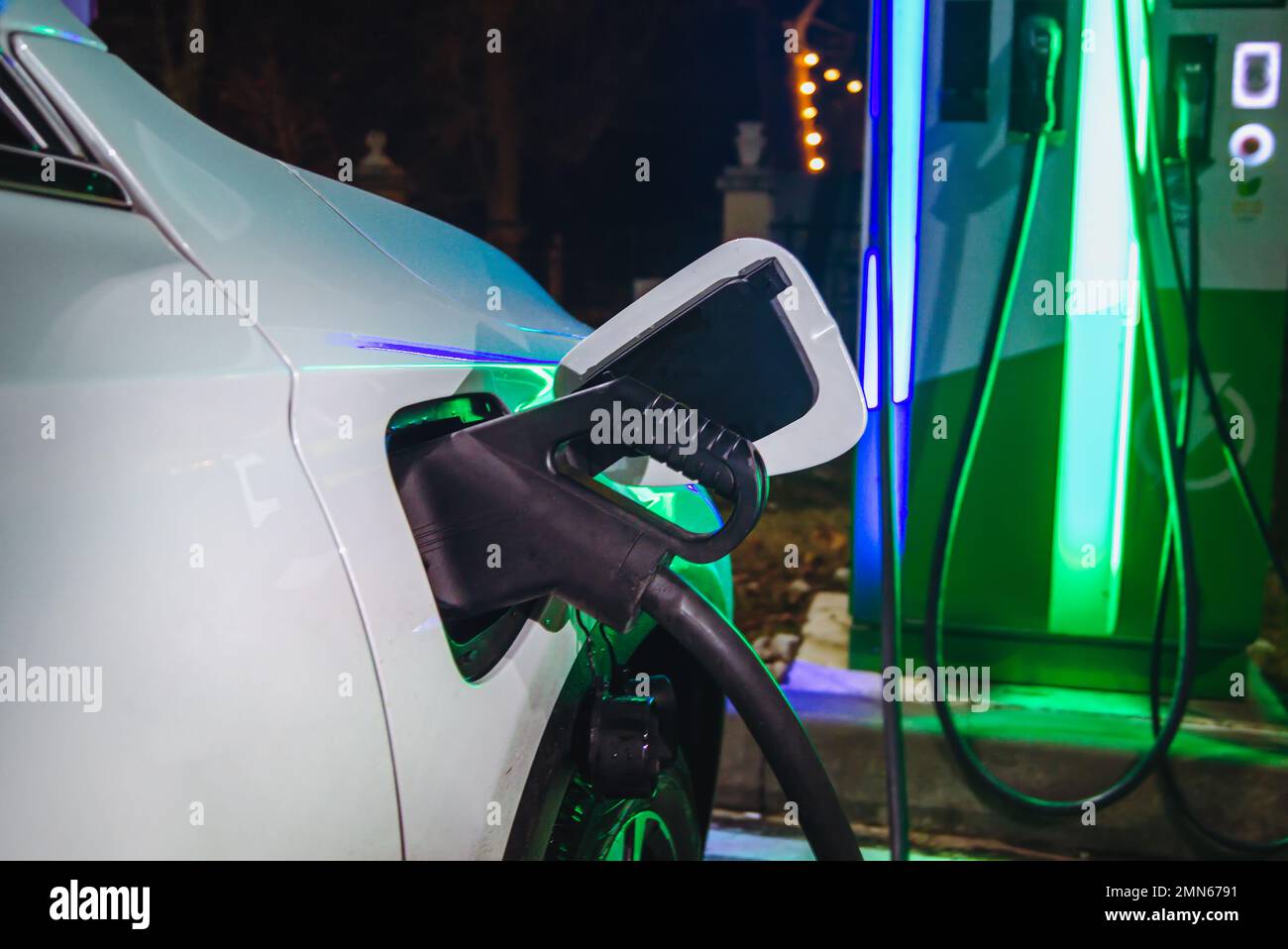 Electro car battery neon hi-res stock photography and images - Alamy