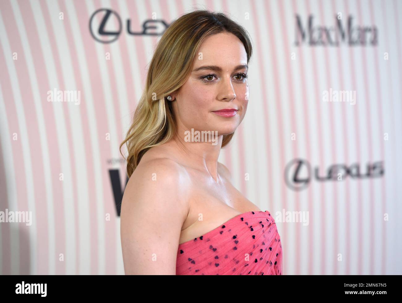Brie Larson arrives at the Women In Film Crystal and Lucy Awards at the ...