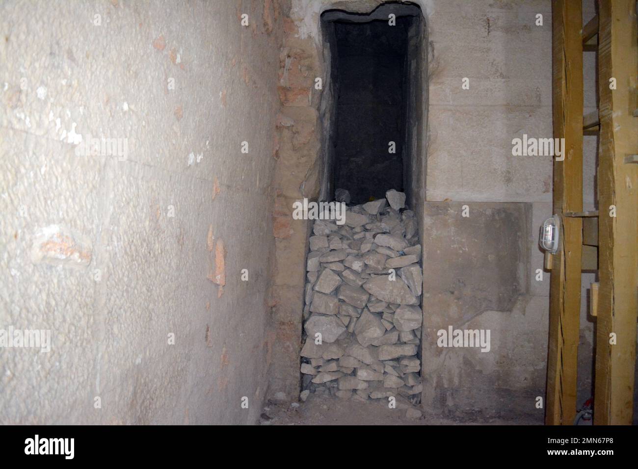 Giza, Egypt, January 26 2023: Details of the interior passages of The ...