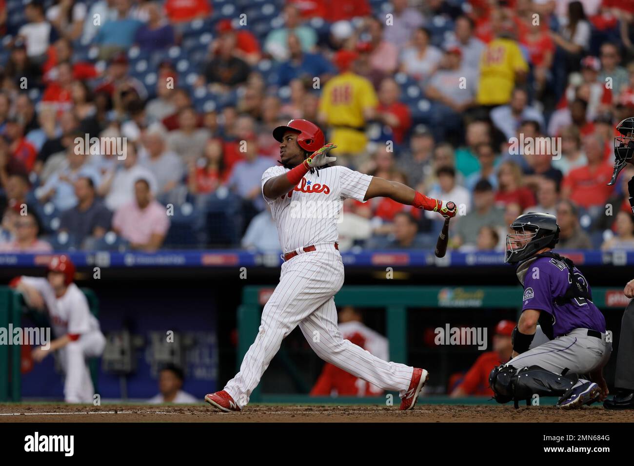 Philadelphia Phillies' Maikel Franco in action during a baseball game ...