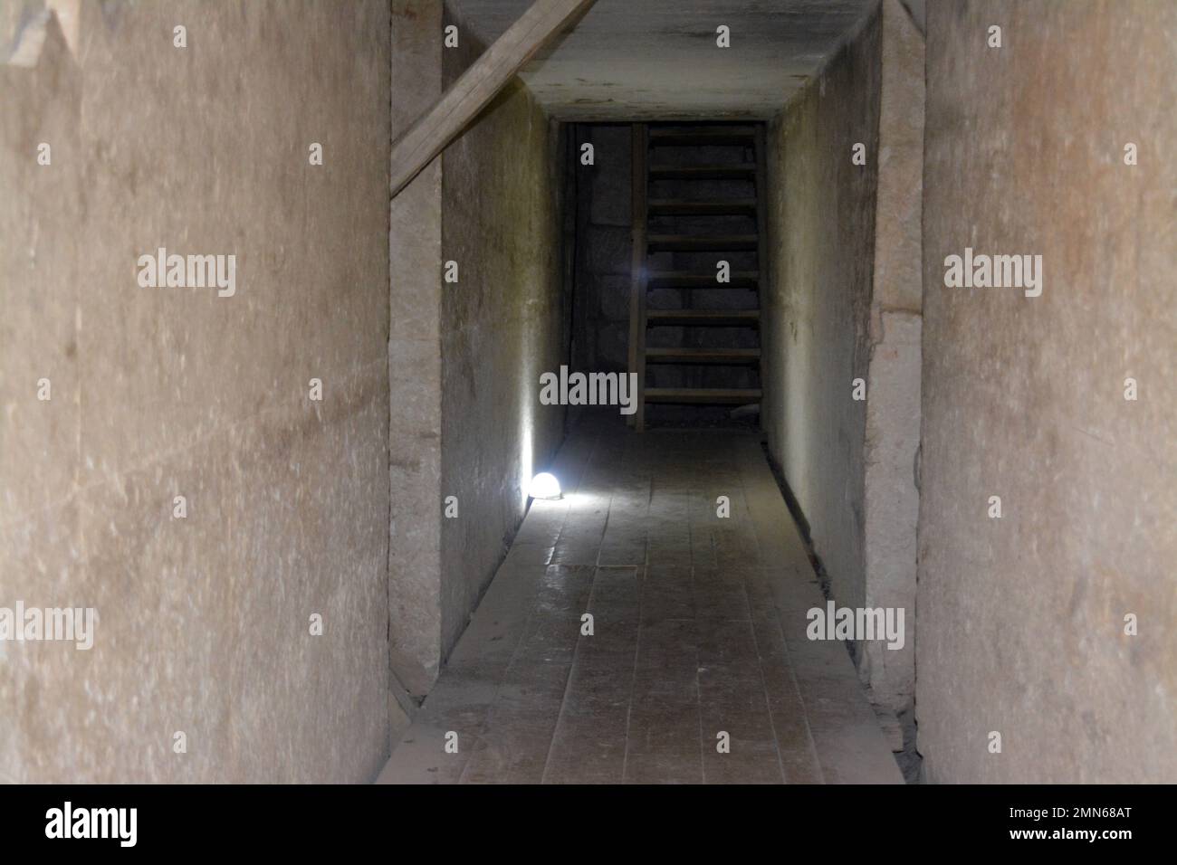 Giza, Egypt, January 26 2023: Details of the interior passages of The ...