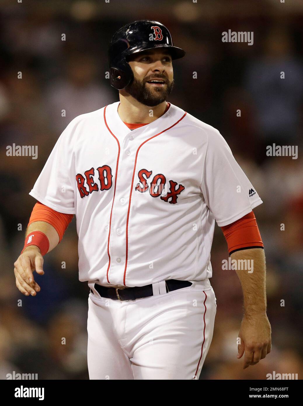 Boston Red Sox first baseman Mitch Moreland during a baseball game at ...
