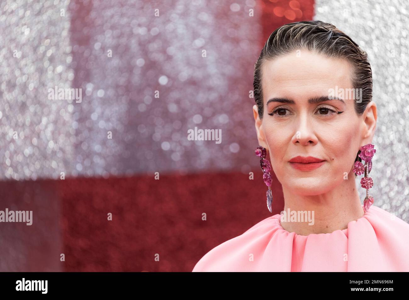 Actress Sarah Paulson poses for photographers upon arrival at the ...