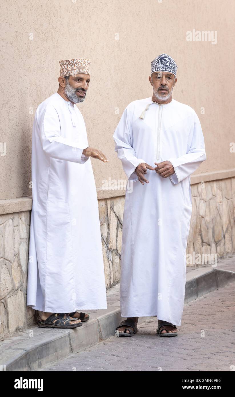 Nizwa, Oman, 2nd Dec 2022: omani men at a market day Stock Photo - Alamy
