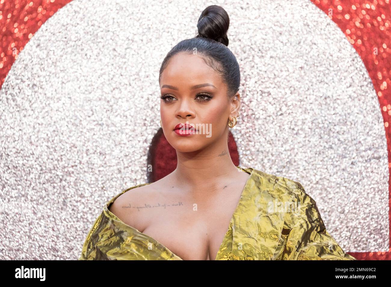 Actress Rihanna poses for photographers upon arrival at the premiere of ...