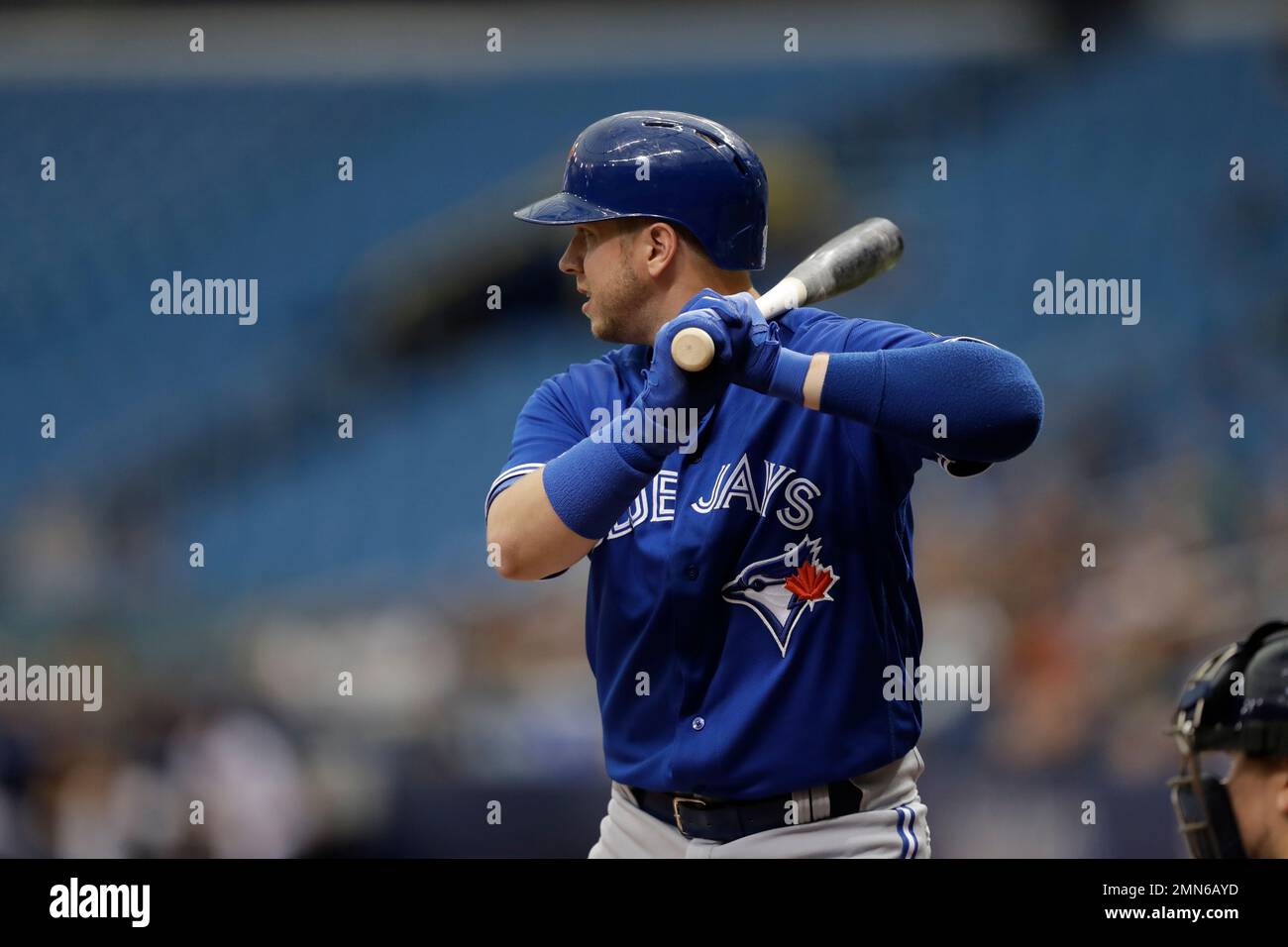 Toronto Blue Jays' Justin Smoak during the first inning of a baseball ...