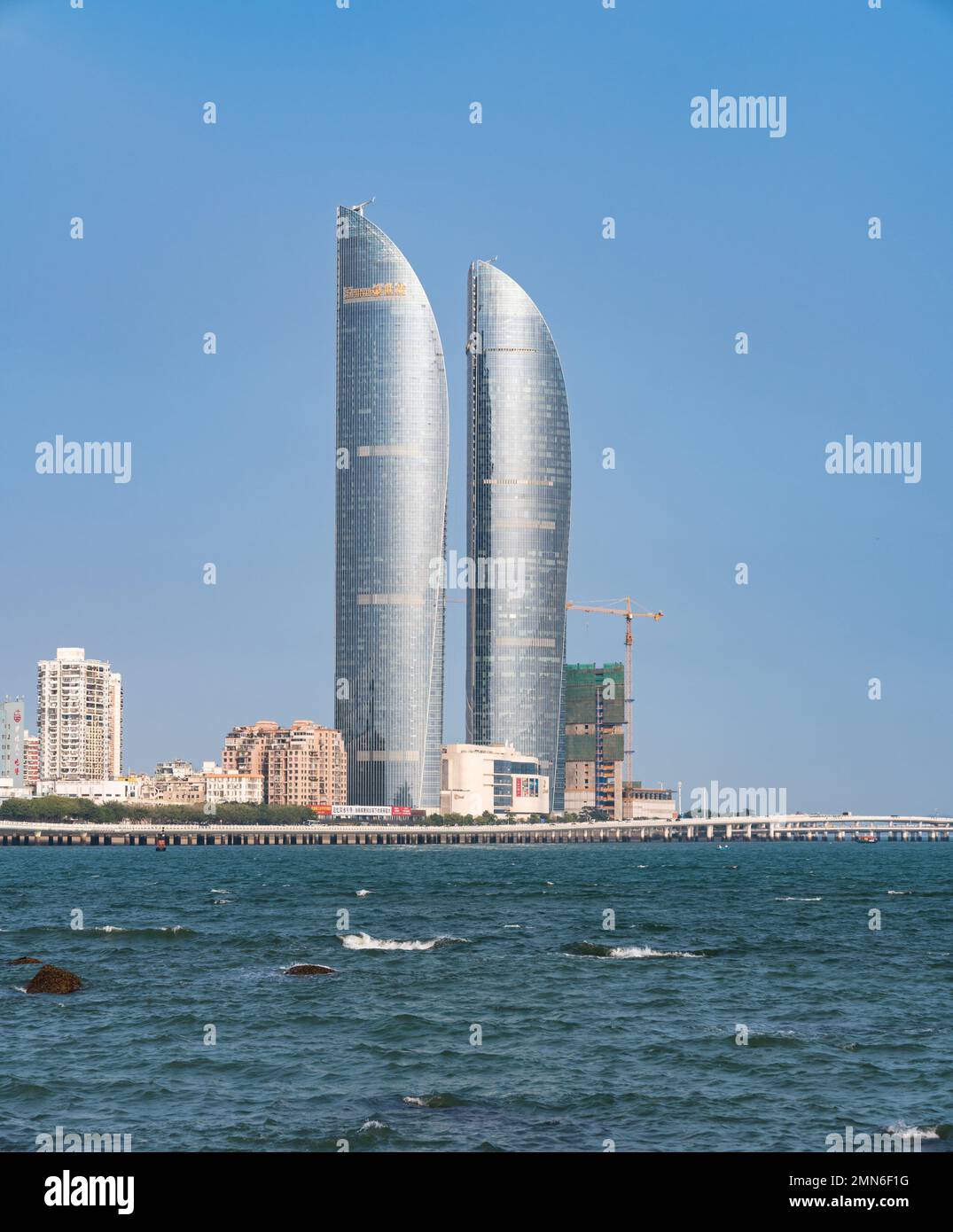 Xiamen shimao channel building Stock Photo - Alamy