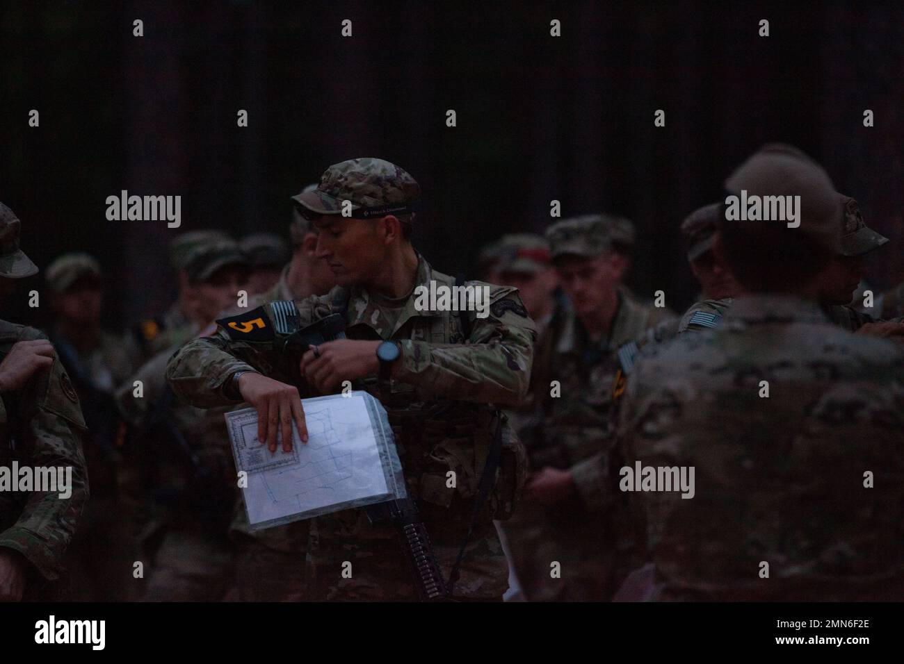U.S. Army Soldiers competing in the Army Best Squad Competition ...