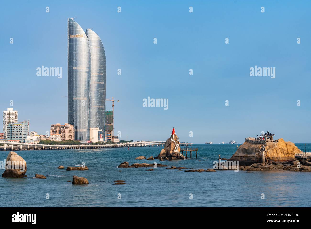 Xiamen shimao channel building Stock Photo - Alamy