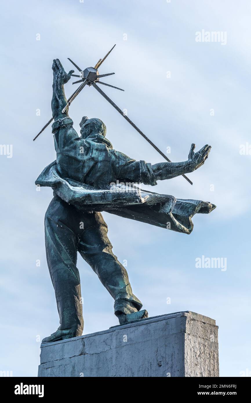 KIEV, UKRAINE - JANUARY 18, 2017: Monument to the Conquerors of Nuclear ...