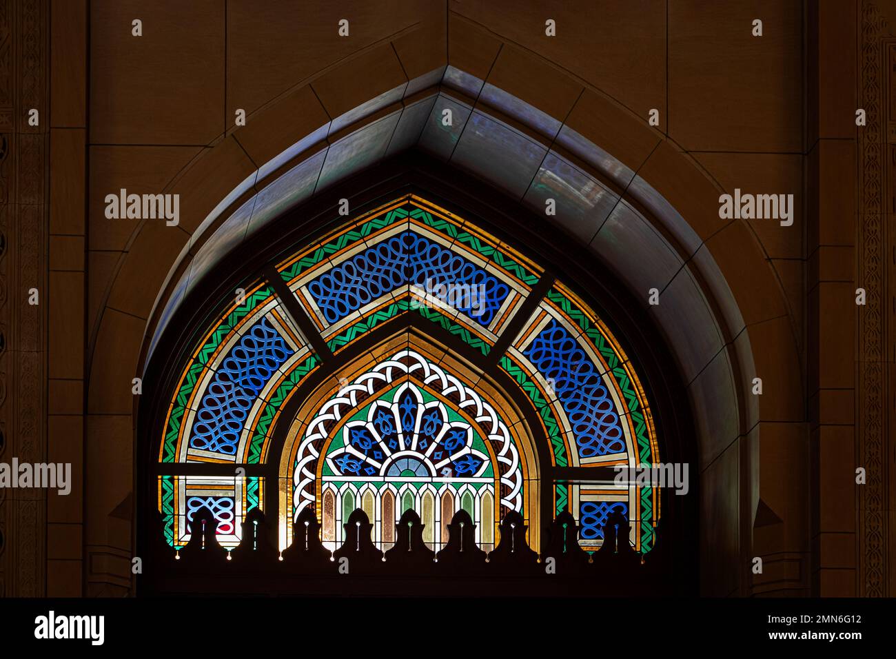 Sultan Qaboos Grand Mosque in Muscat Oman Stock Photo - Alamy