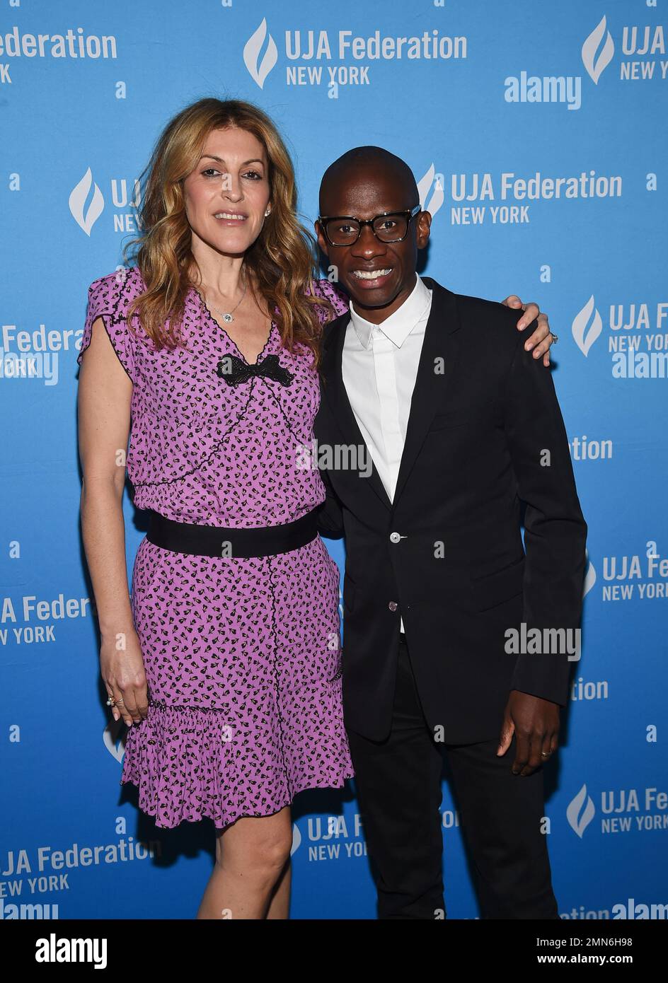 Chairman/COO of Atlantic Records, Julie Greenwald, left, poses with ...