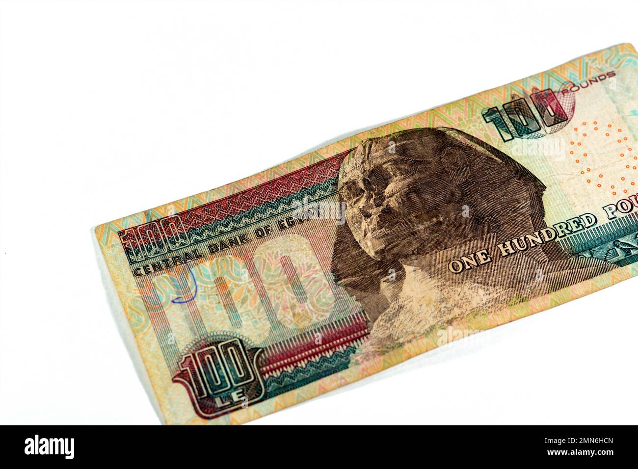 One hundred Egyptian pounds 100 EGP LE series 2004 features Sultan ...