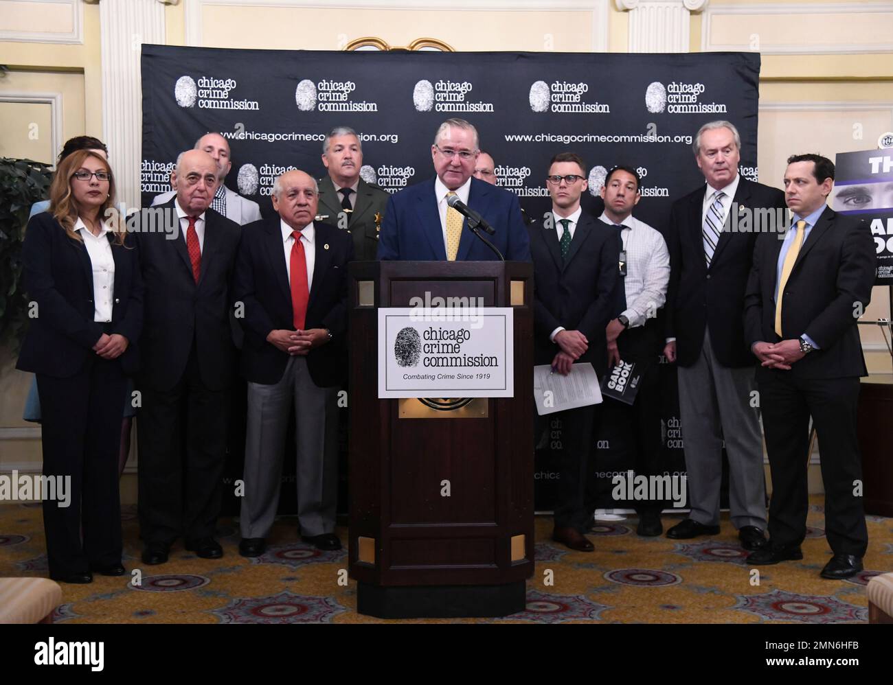 Members of the Chicago City Commission, Illinois State Police ...