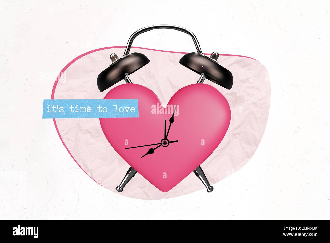 Photo collage cartoon comics sketch picture of 14 february love heart ...