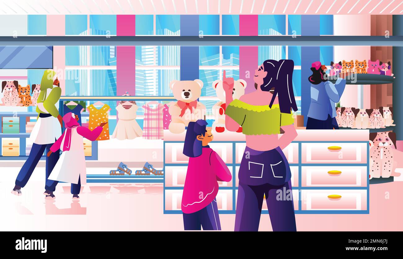 Children kids buying Stock Vector Images - Alamy